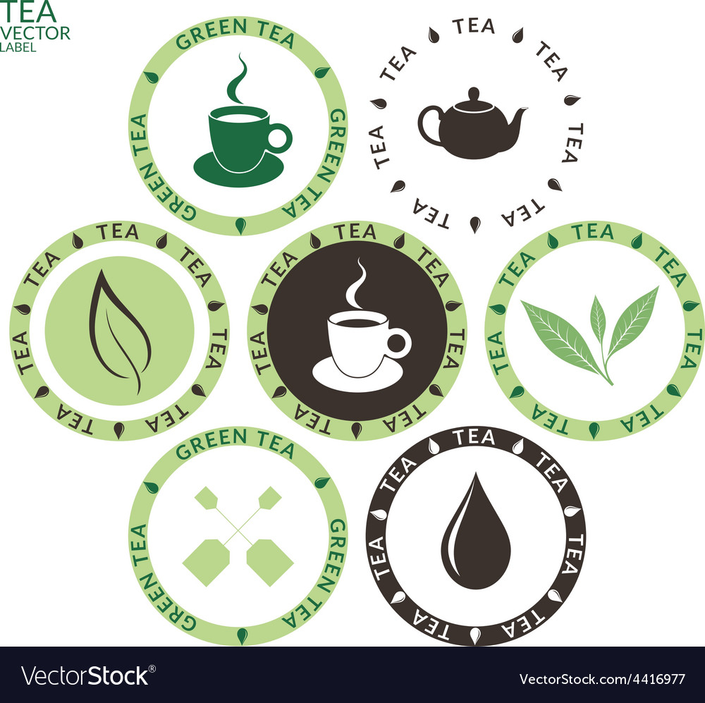 Tea set Royalty Free Vector Image - VectorStock