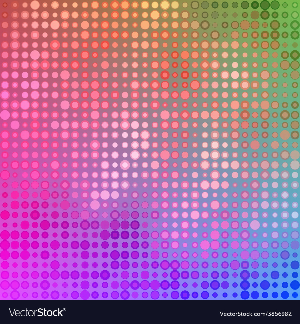 Abstract colorful dots background Royalty Free Vector Image