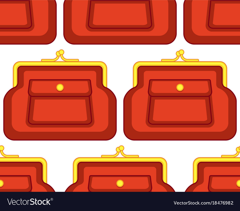 Change purse pattern Royalty Free Vector Image