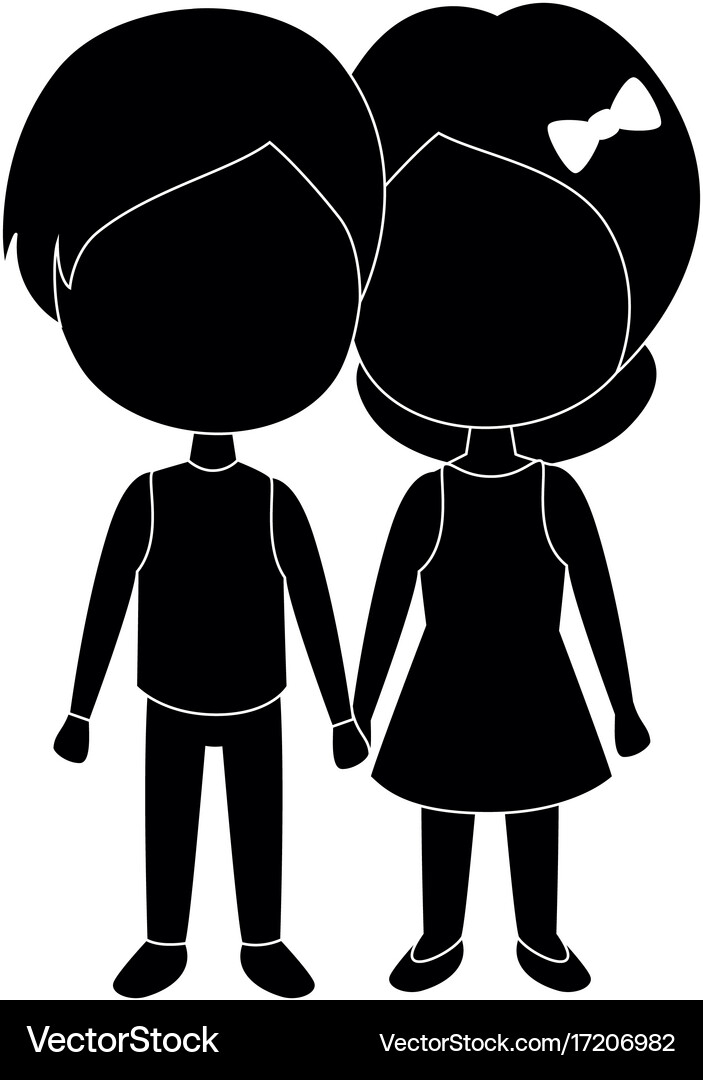 Cute couple in love Royalty Free Vector Image - VectorStock
