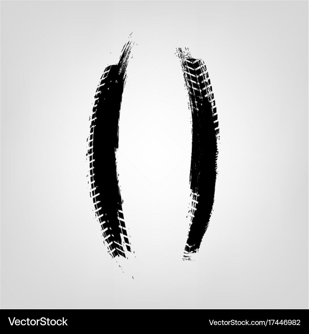 Grunge tire glyphs Royalty Free Vector Image - VectorStock