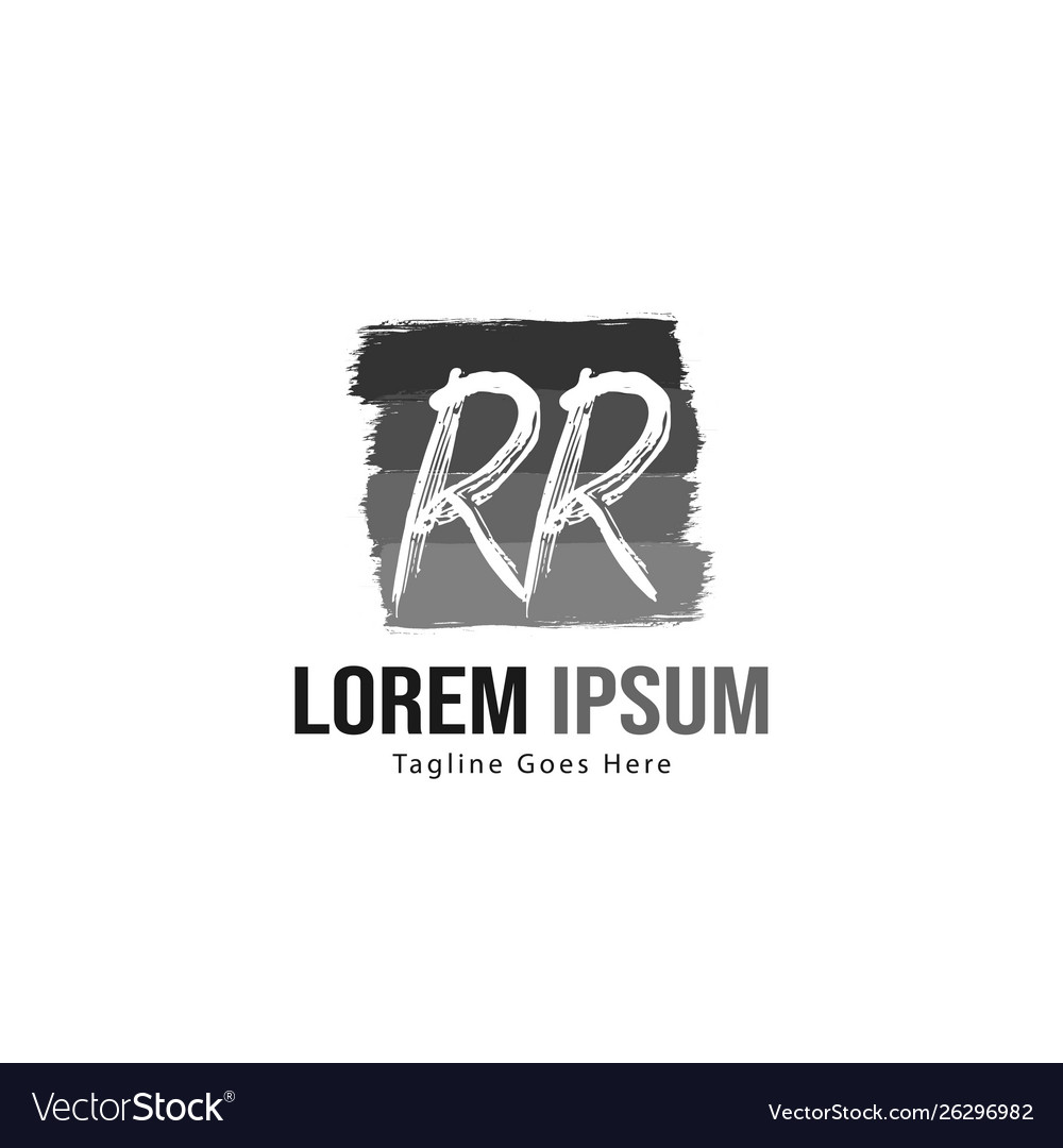 RR Initial Logo - Modern Monogram Royalty Free Vector Image