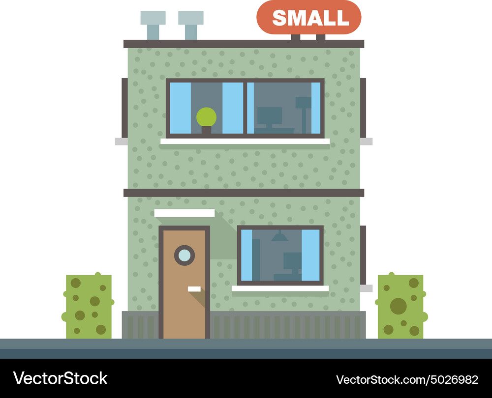 Small business center offices Royalty Free Vector Image