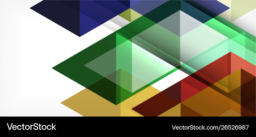 Abstract triangle pattern colorful backdrop Vector Image