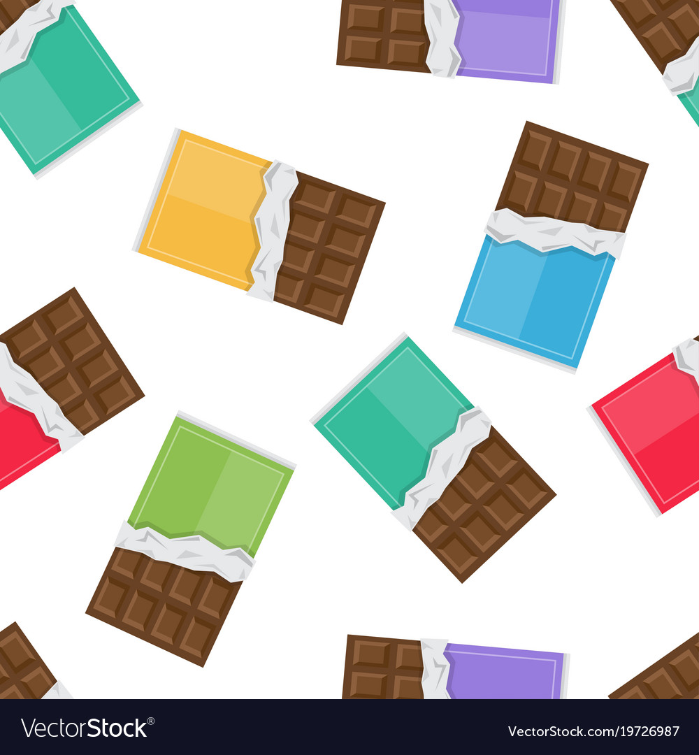 Chocolate seamless pattern Royalty Free Vector Image