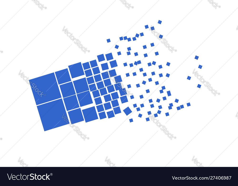 Cubes division Royalty Free Vector Image - VectorStock