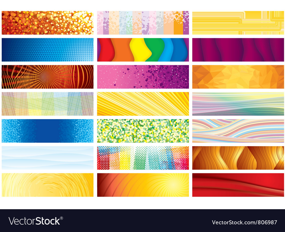 Horizontal banners Royalty Free Vector Image - VectorStock