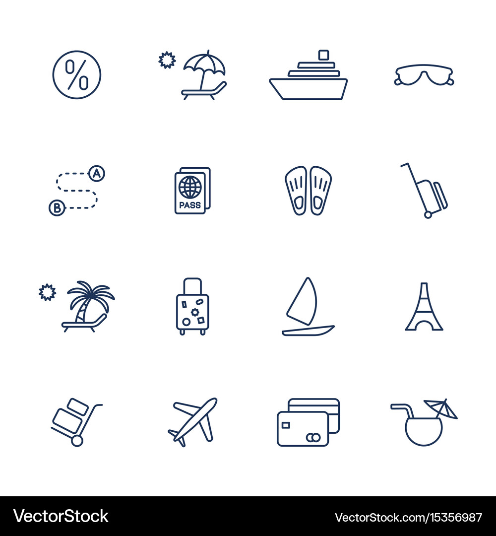 Simple icons set for web apps programs and other Vector Image