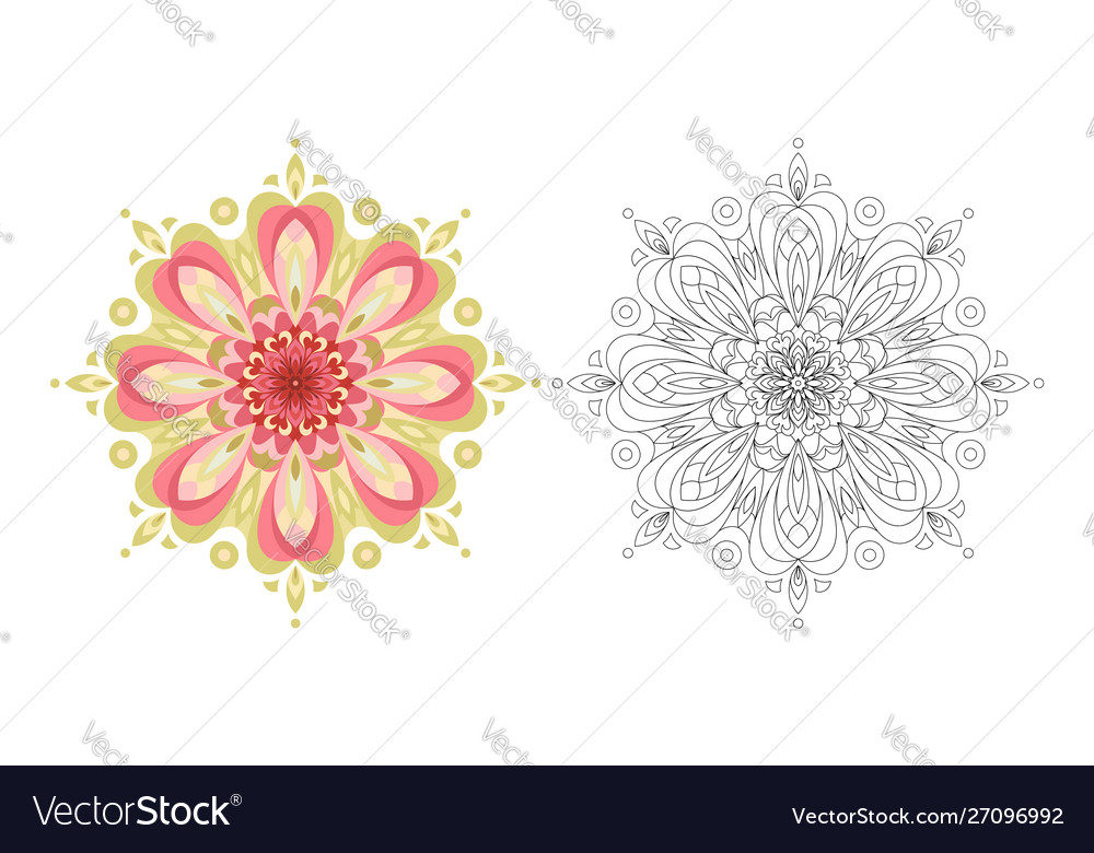 Abstract circular pattern Royalty Free Vector Image