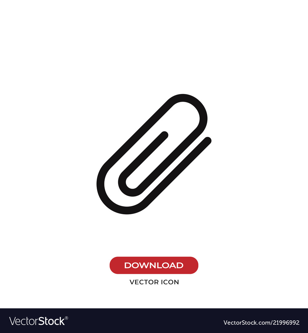 Attach icon Royalty Free Vector Image - VectorStock
