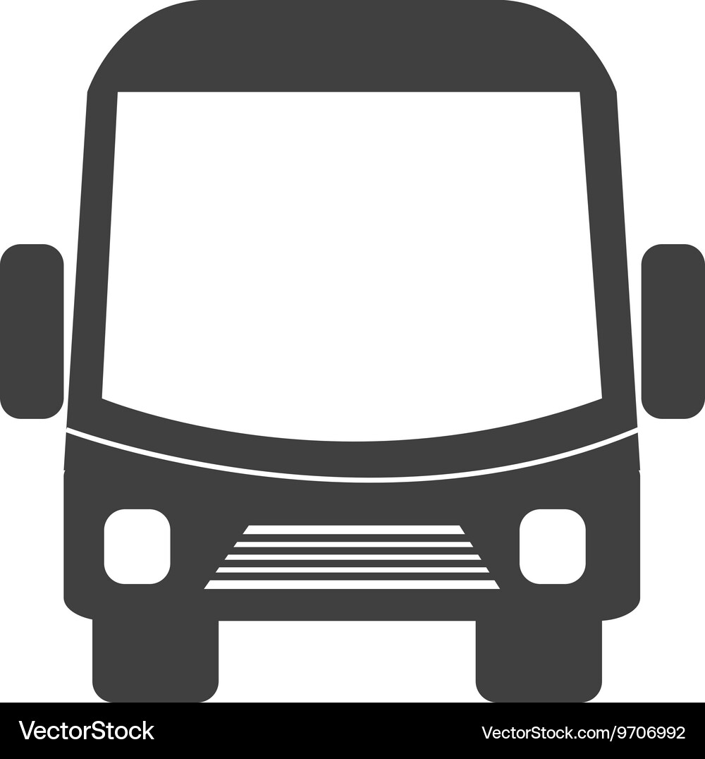 Bus vehicle transport service theme design Vector Image
