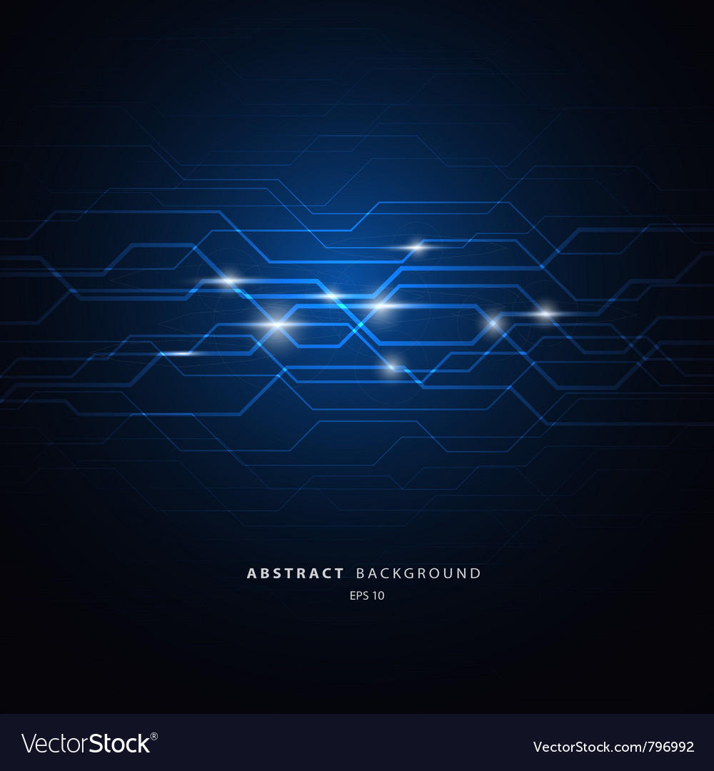 Circuit blue background Royalty Free Vector Image