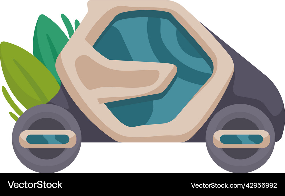 Electric car vehicle ecology Royalty Free Vector Image