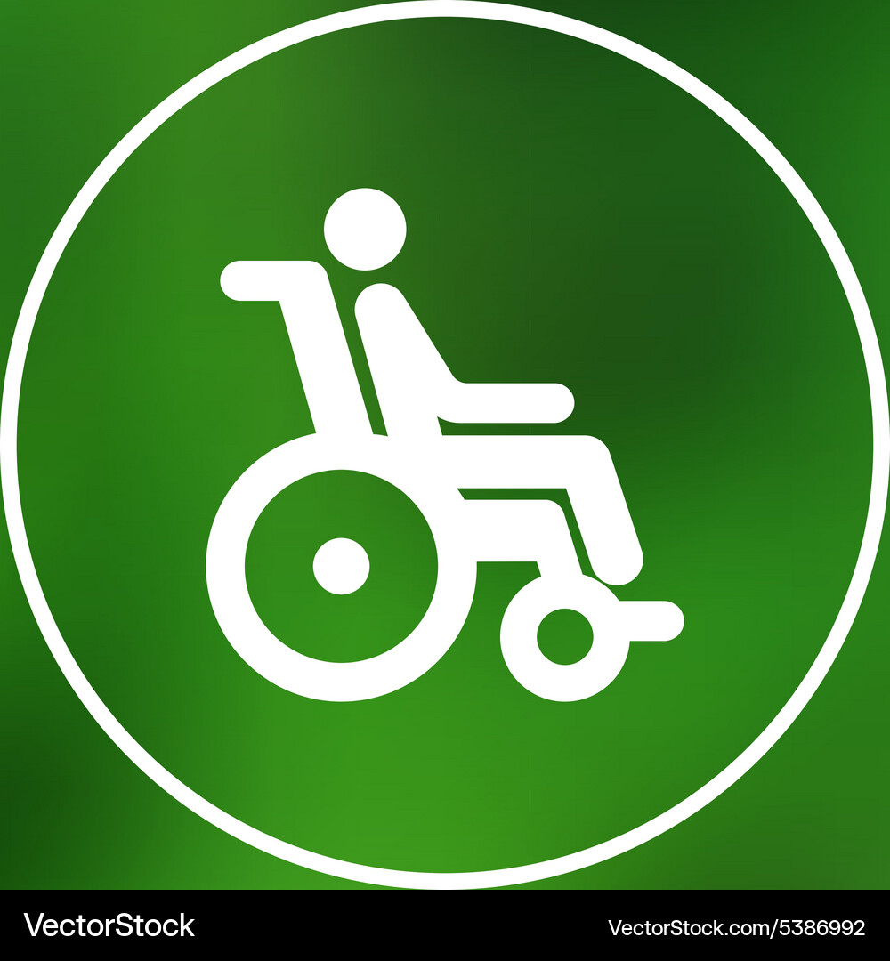 Handicap handicapped chair wheel accessible Vector Image