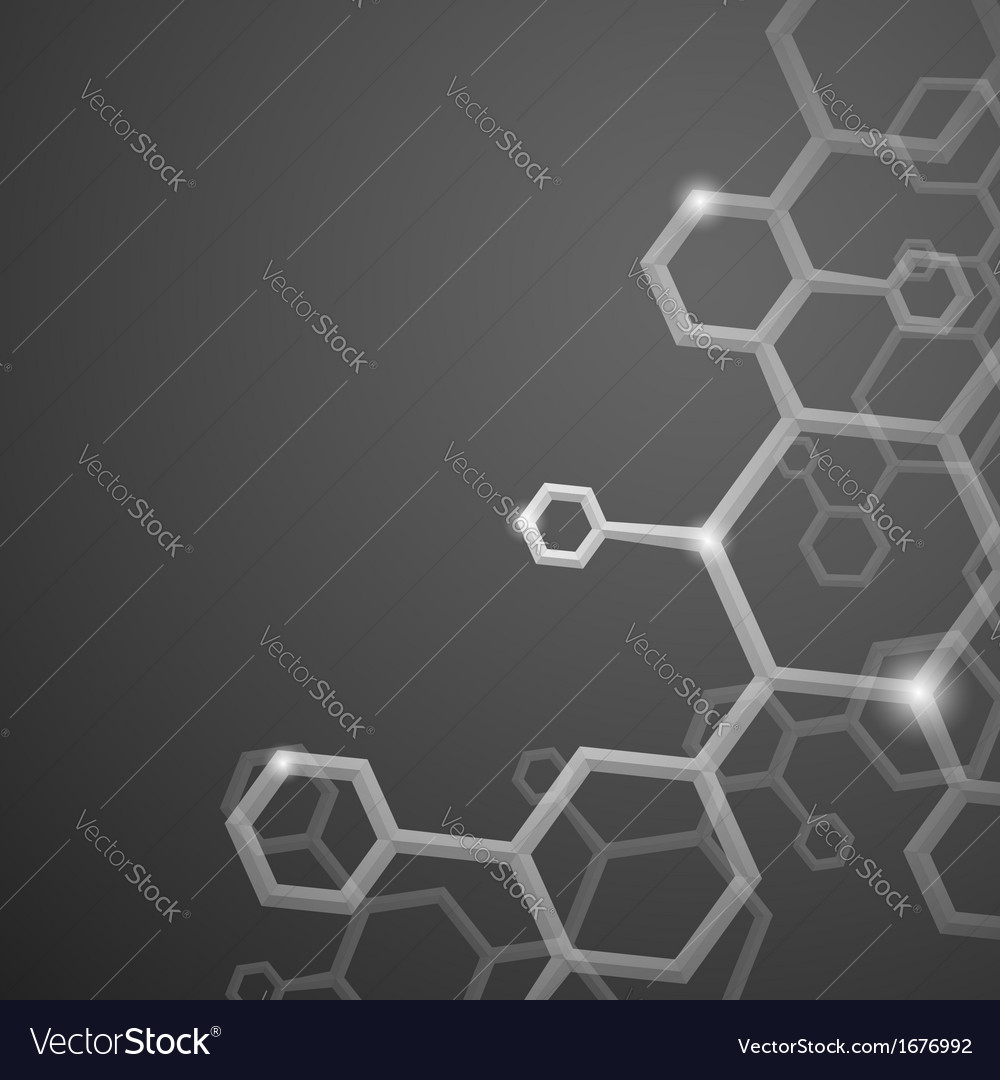 Molecular Structure Background Royalty Free Vector Image
