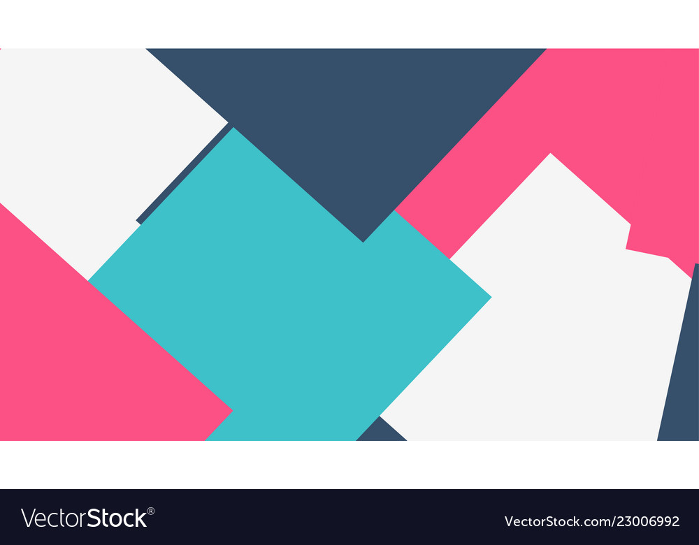 Pattern with a colored box white background Vector Image