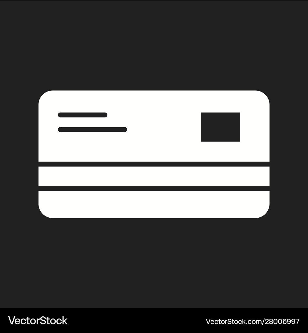Beautiful atm card glyph icon Royalty Free Vector Image