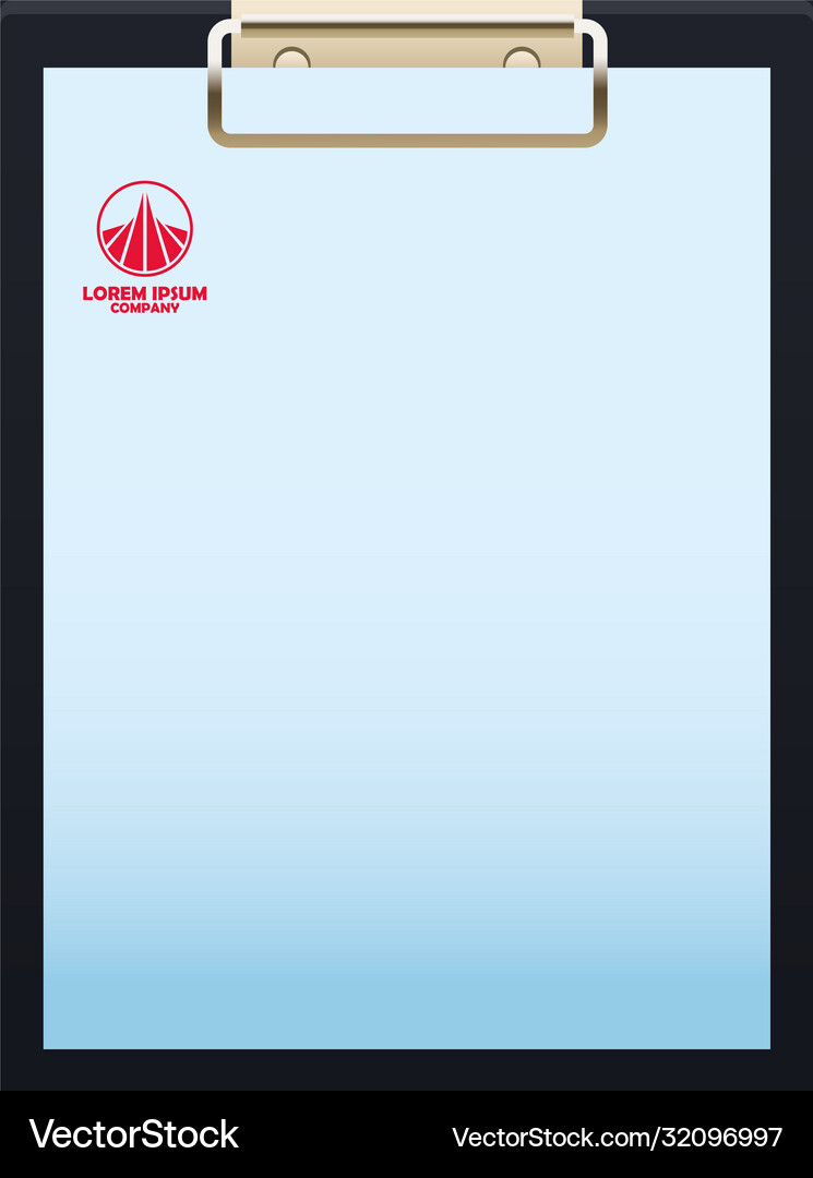 Checklist with red and white stationery template Vector Image