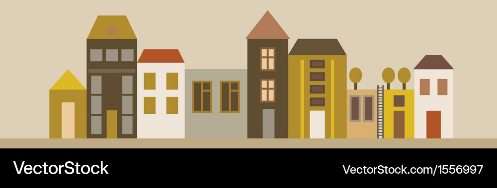 City street Royalty Free Vector Image - VectorStock