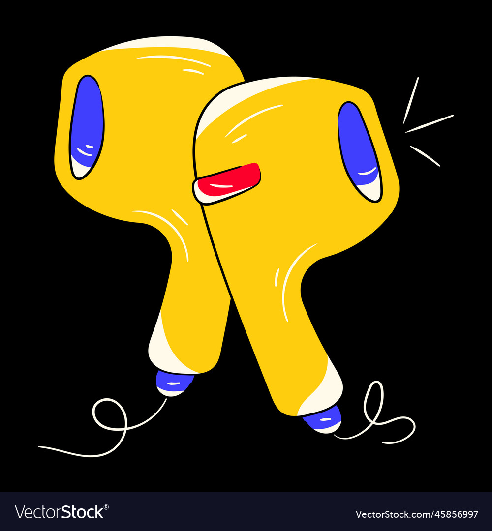 Earbuds Royalty Free Vector Image - VectorStock