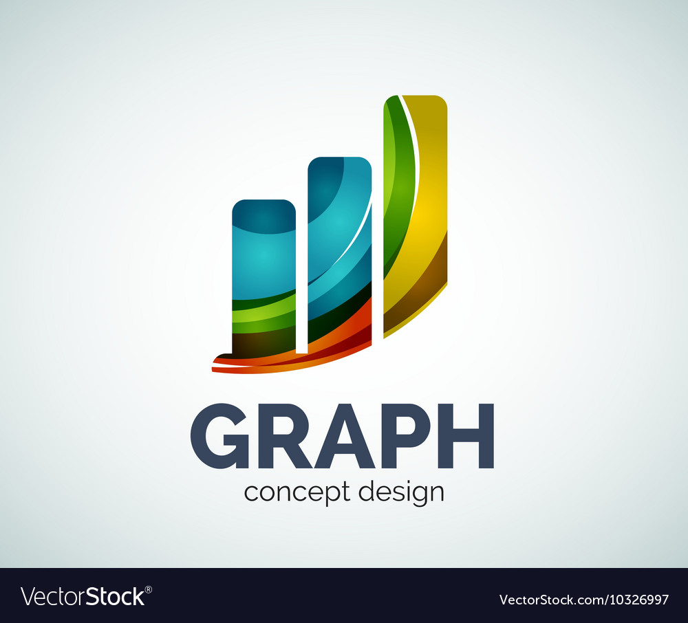 Graph logo template Royalty Free Vector Image - VectorStock