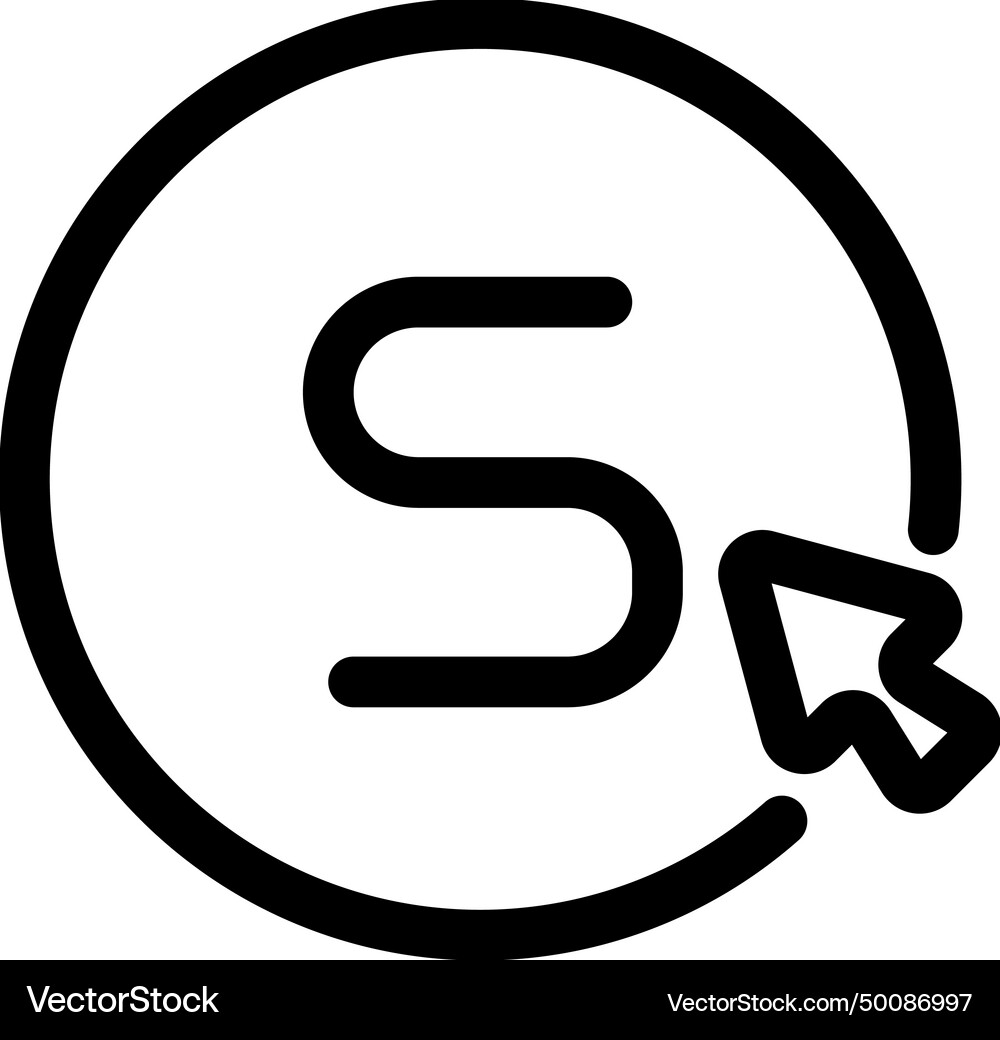 Pay per click digital marketing icon with black Vector Image