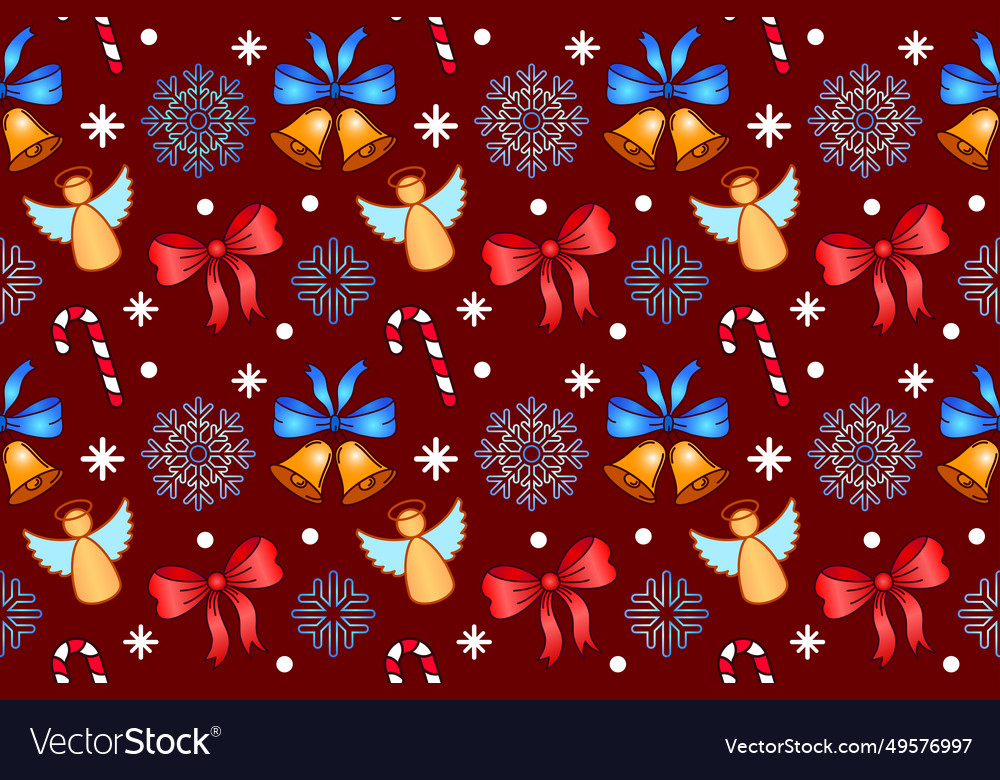 Red christmas pattern Royalty Free Vector Image