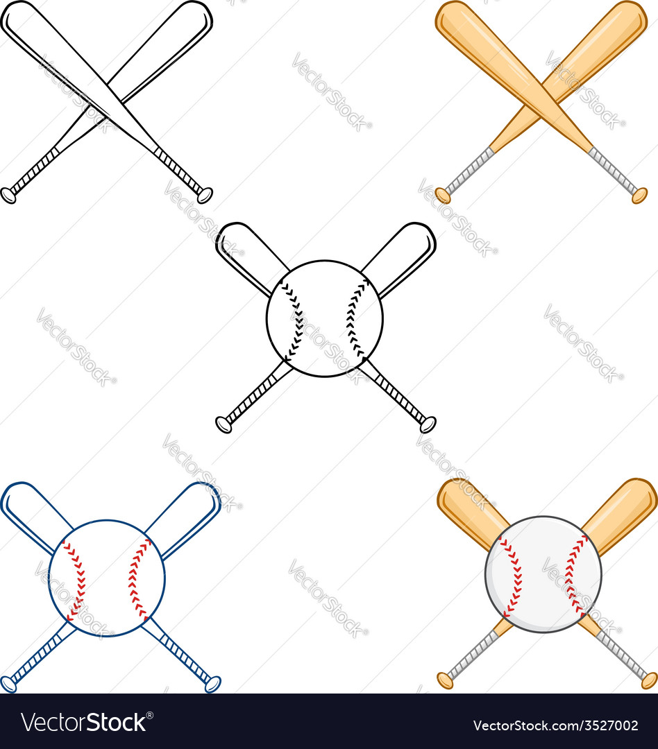 Baseball design elements Royalty Free Vector Image