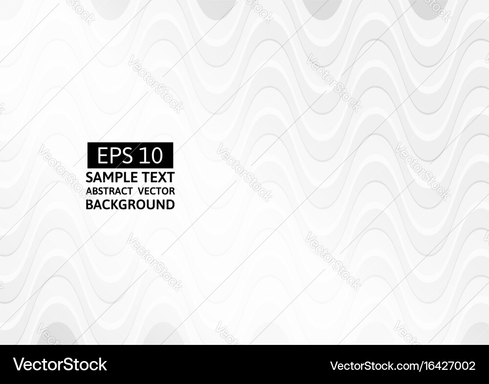 Gray wave background Royalty Free Vector Image
