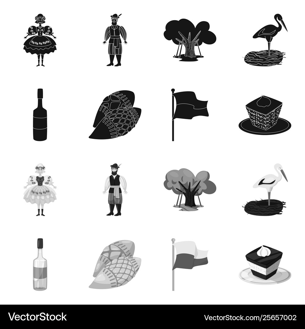 Isolated object traditional and tour sign Vector Image