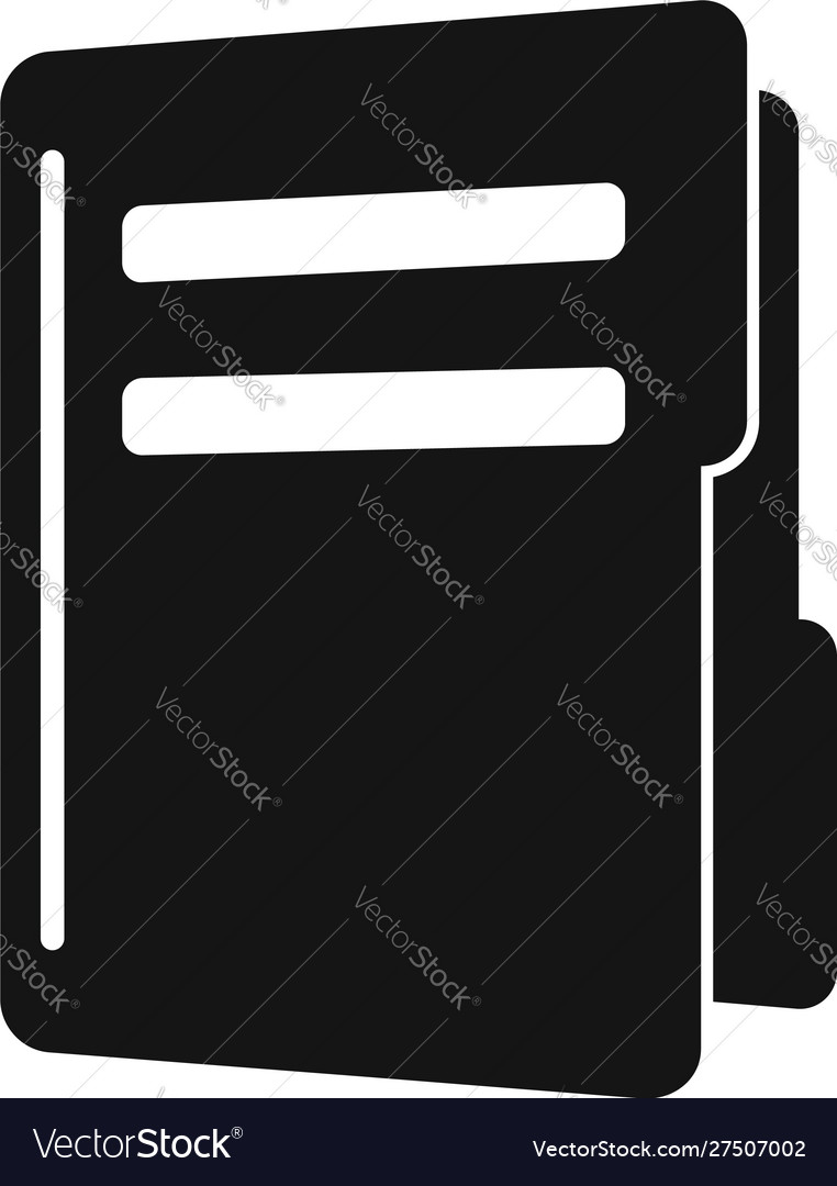 Map folder icon simple style Royalty Free Vector Image