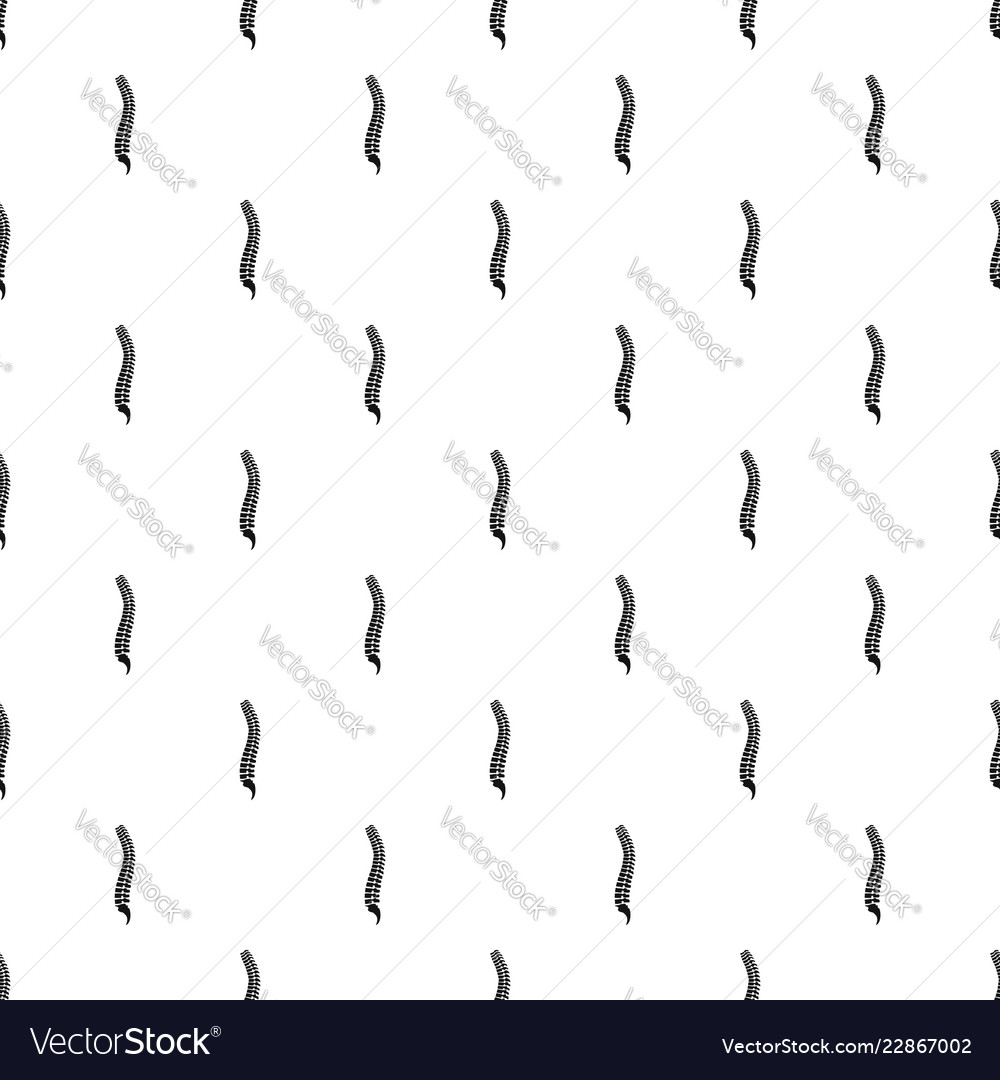 Spine pattern seamless Royalty Free Vector Image