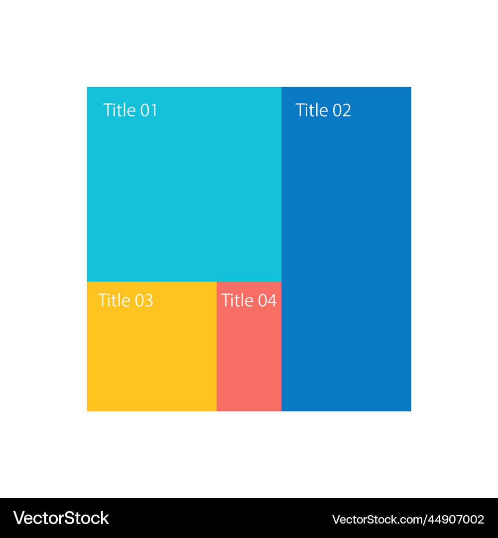 Team responsibilities and kpi tree map Royalty Free Vector
