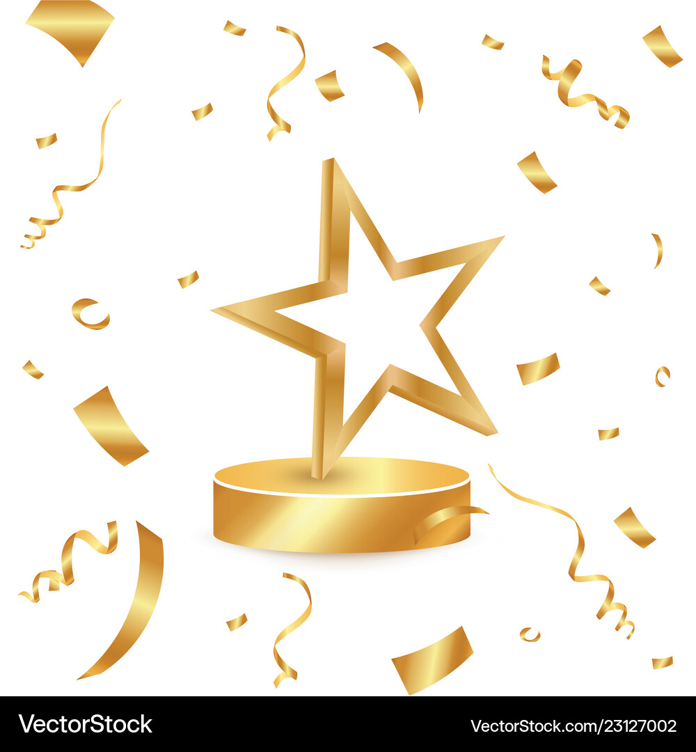 Winner background first place of competition Vector Image