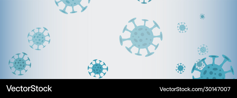 Banner background concept about coronavirus Vector Image