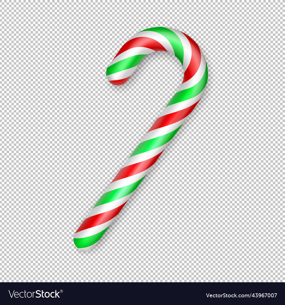 Christmas Candy Cane Stick Traditional Royalty Free Vector