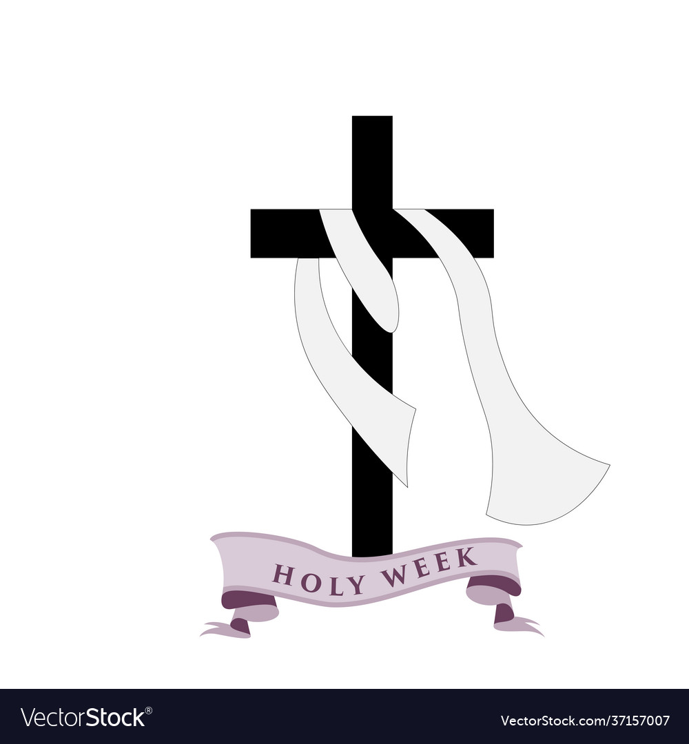 Holy week before easter for print Royalty Free Vector Image