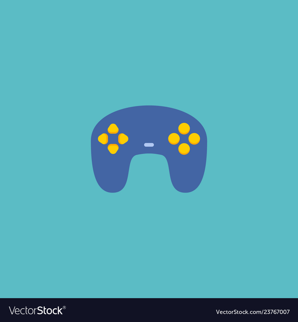 Joypad icon flat element Royalty Free Vector Image