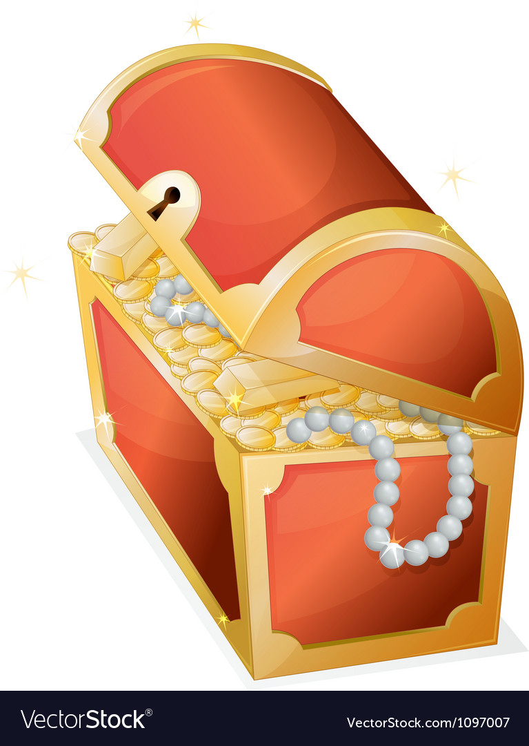 Treasure box Royalty Free Vector Image - VectorStock