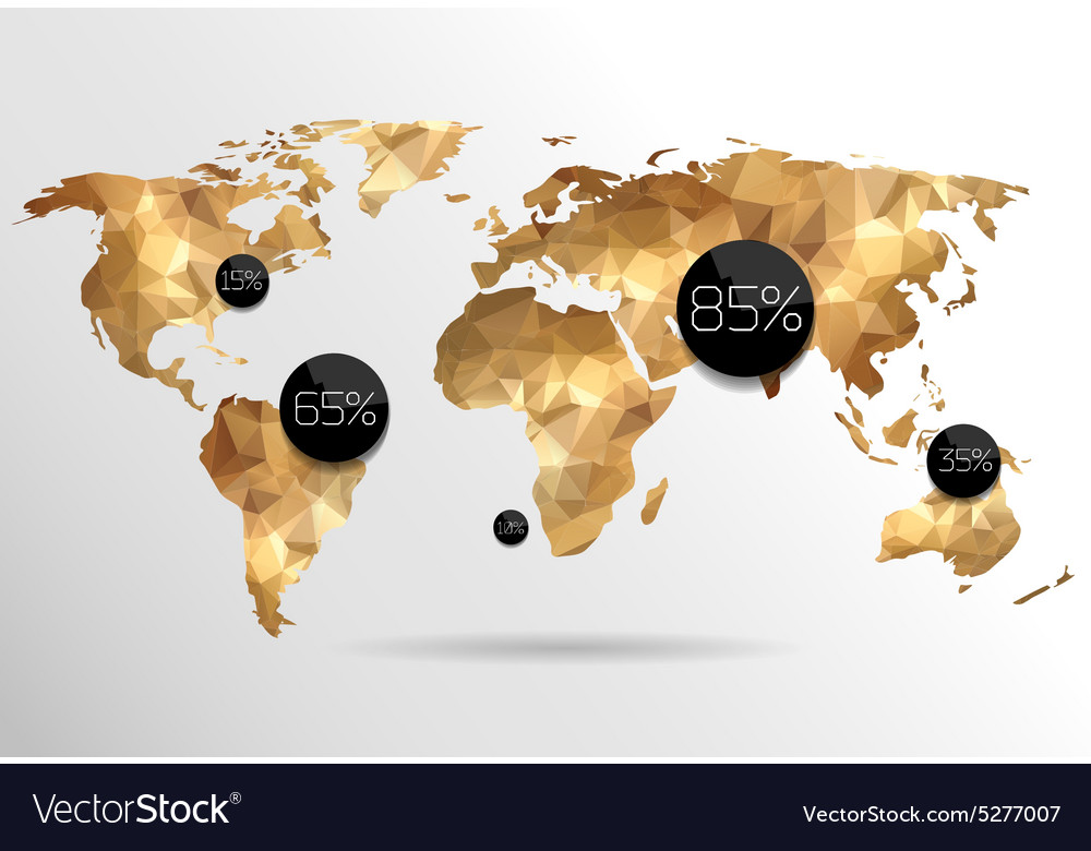 World map background Royalty Free Vector Image