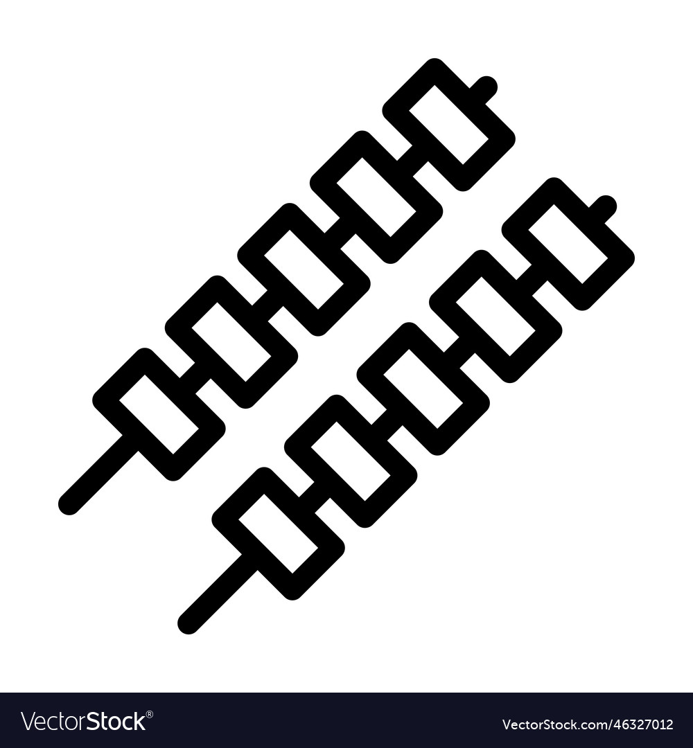 Bbq stick thick line icon for personal Royalty Free Vector