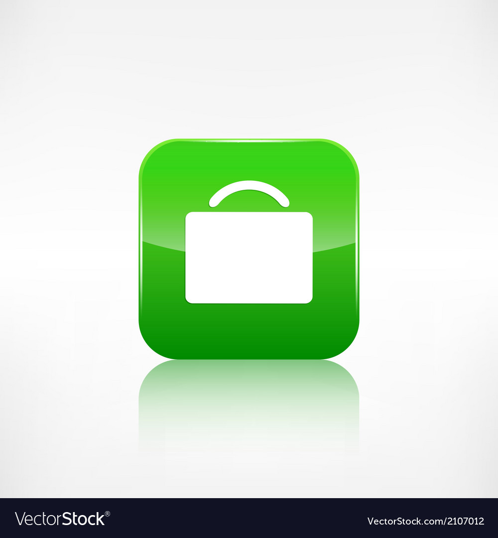 Portfolio web icon Application button Royalty Free Vector