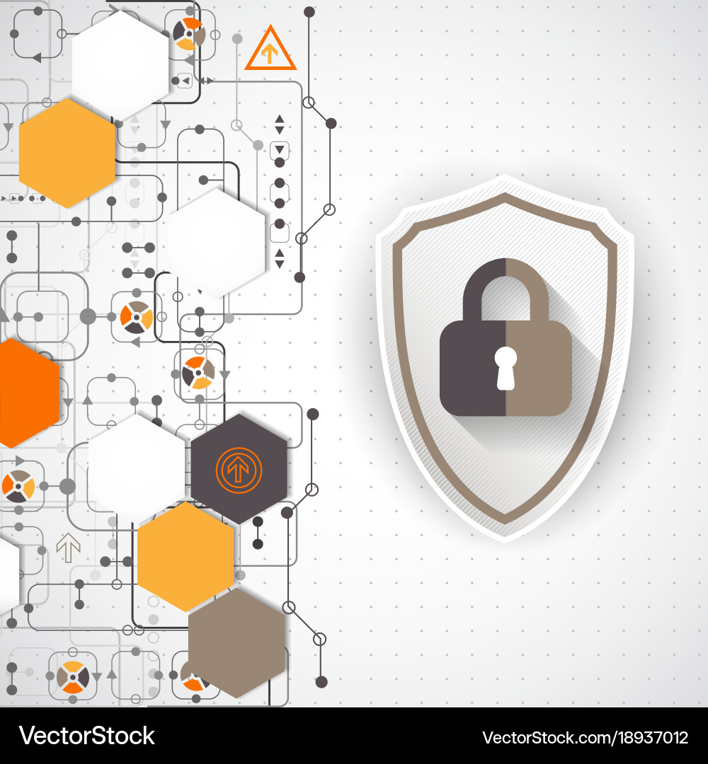Protection background technology security encode Vector Image