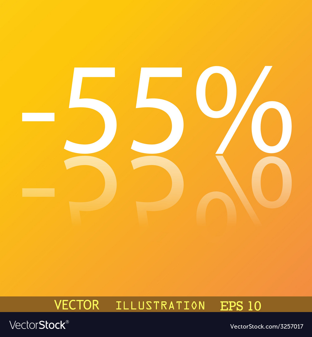 55 Percent Discount Icon Symbol Flat Modern Web Vector Image 55-percent-discount-icon-symbol-flat-modern-web-vector-image