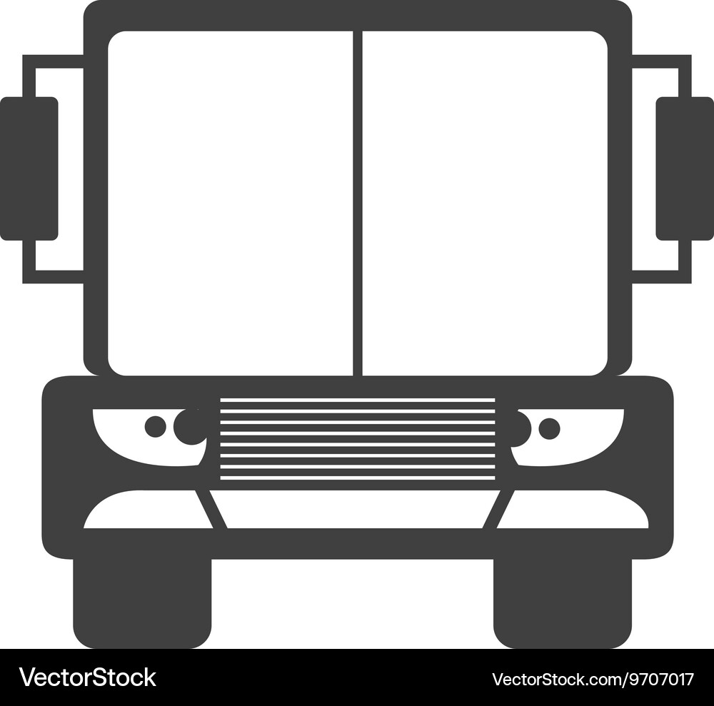 Bus vehicle transport service theme design Vector Image