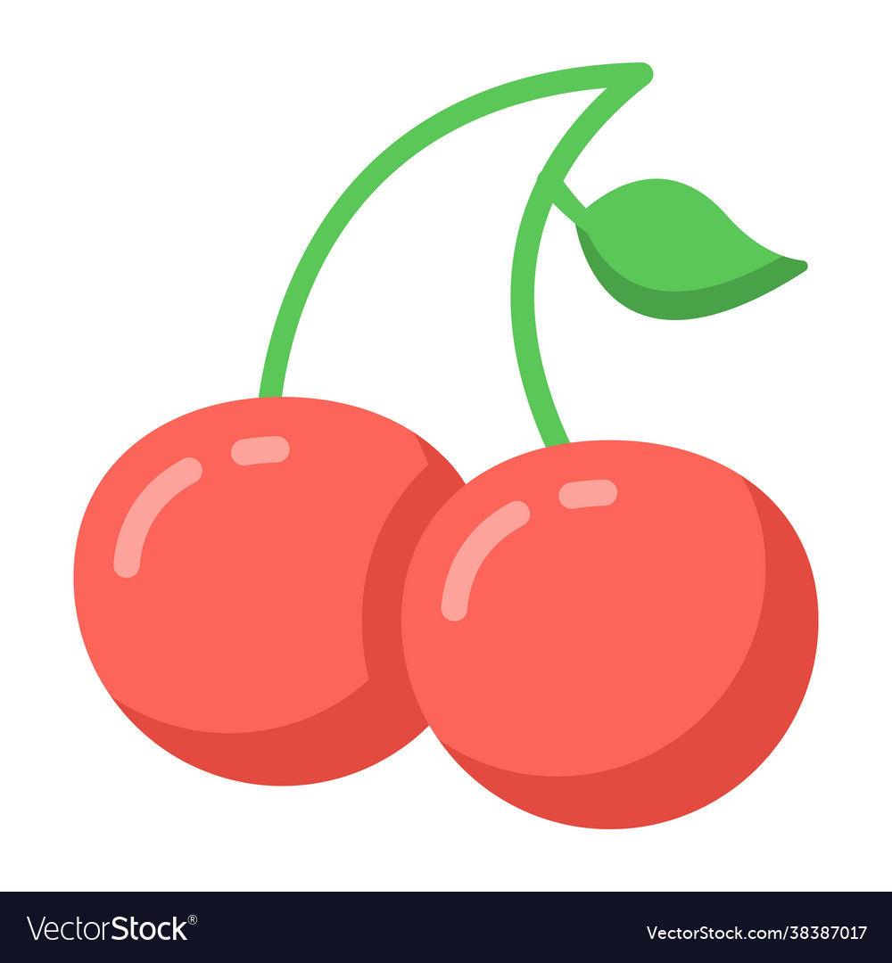 Cherries Royalty Free Vector Image - VectorStock
