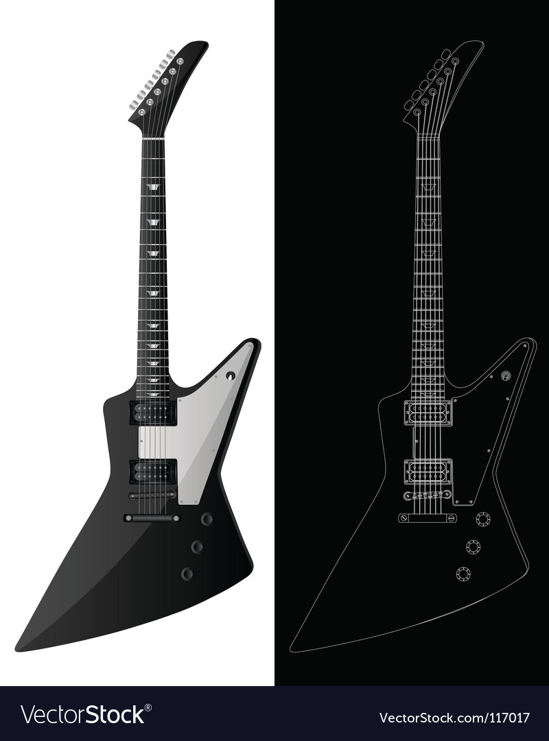 Guitars Royalty Free Vector Image - VectorStock