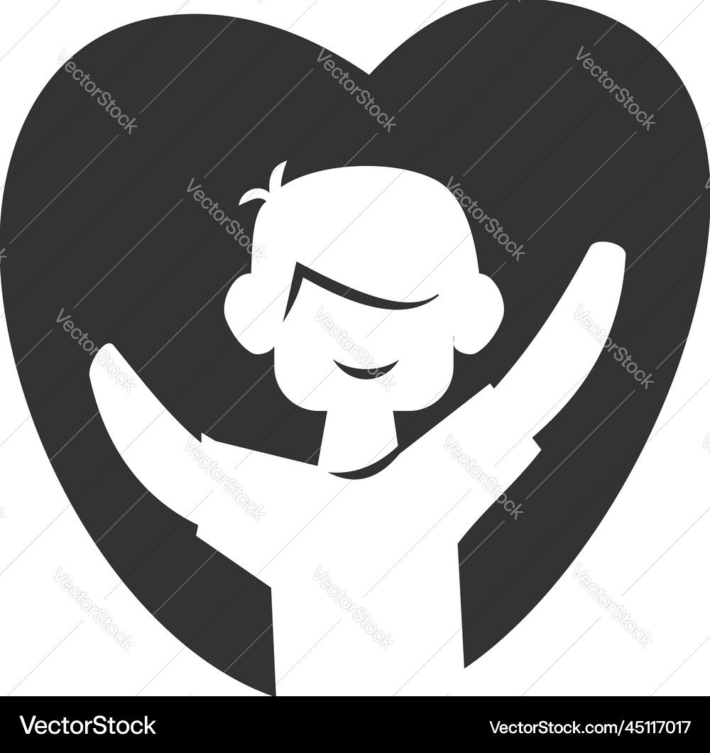 Kids logo children designs template design Vector Image