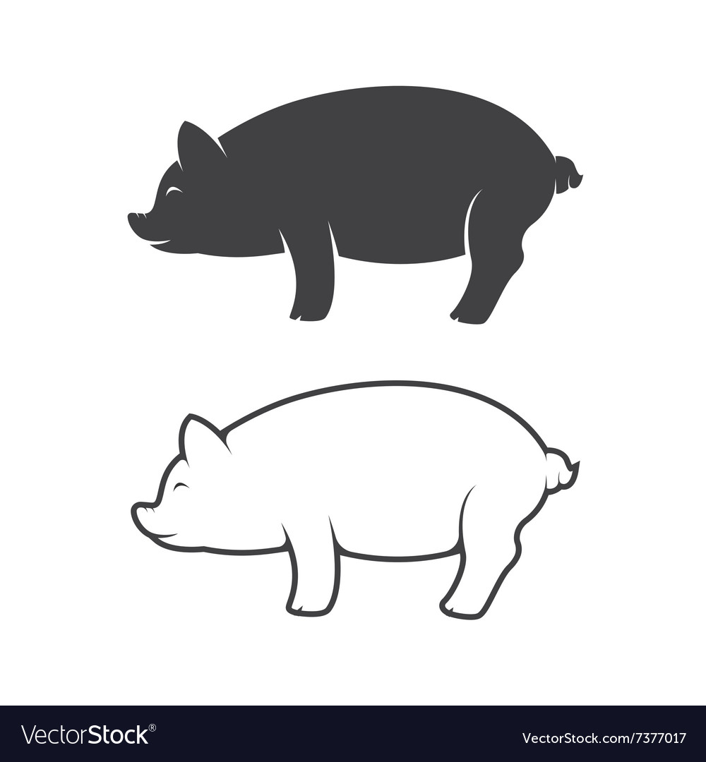 Pig Royalty Free Vector Image - VectorStock