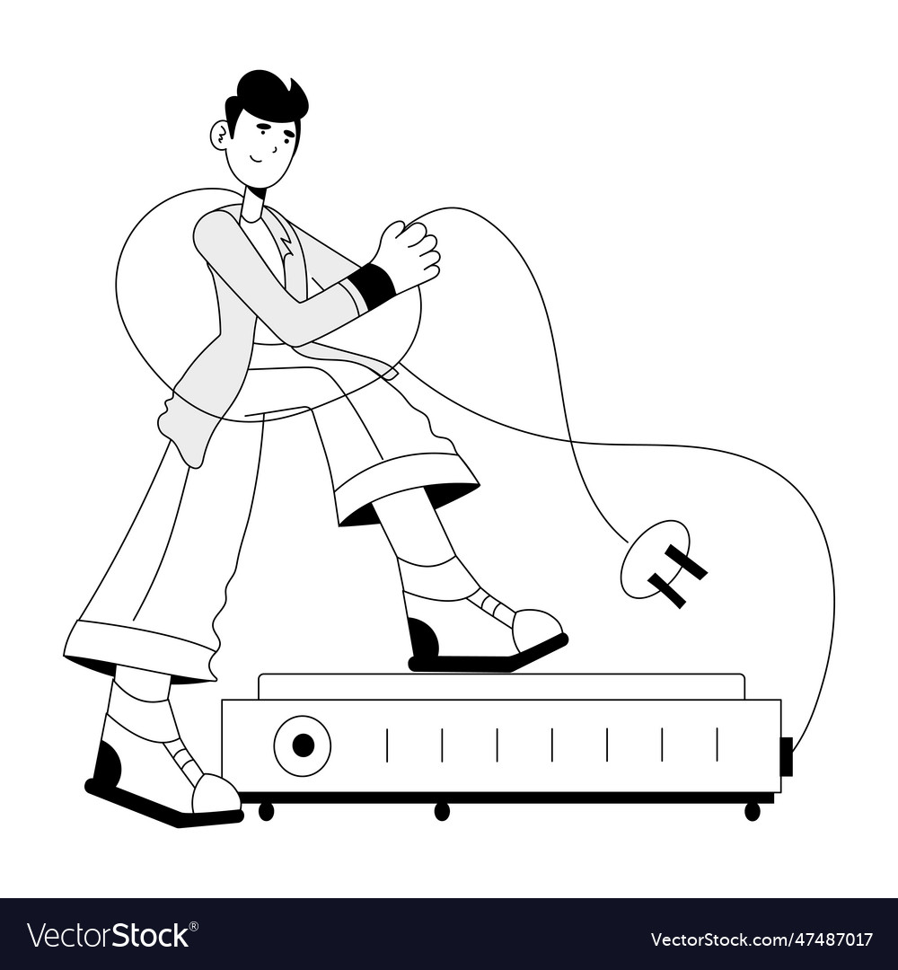 Scientist machine Royalty Free Vector Image - VectorStock